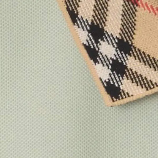 Burberry Check-collar Slim Polo Shirt - Green