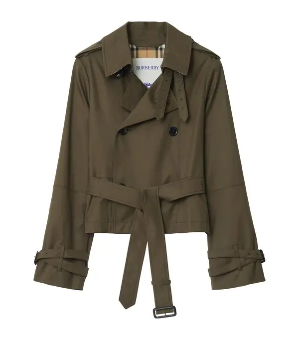Burberry Tropical Gabardine Cropped Jacket