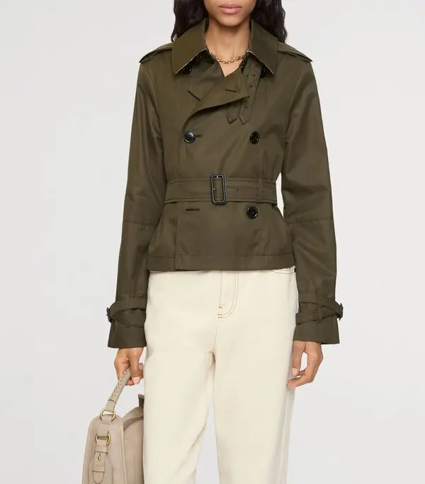 Burberry Tropical Gabardine Cropped Jacket