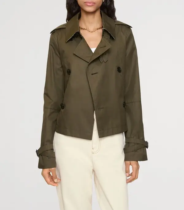 Burberry Tropical Gabardine Cropped Jacket