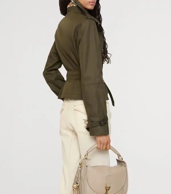 Burberry Tropical Gabardine Cropped Jacket