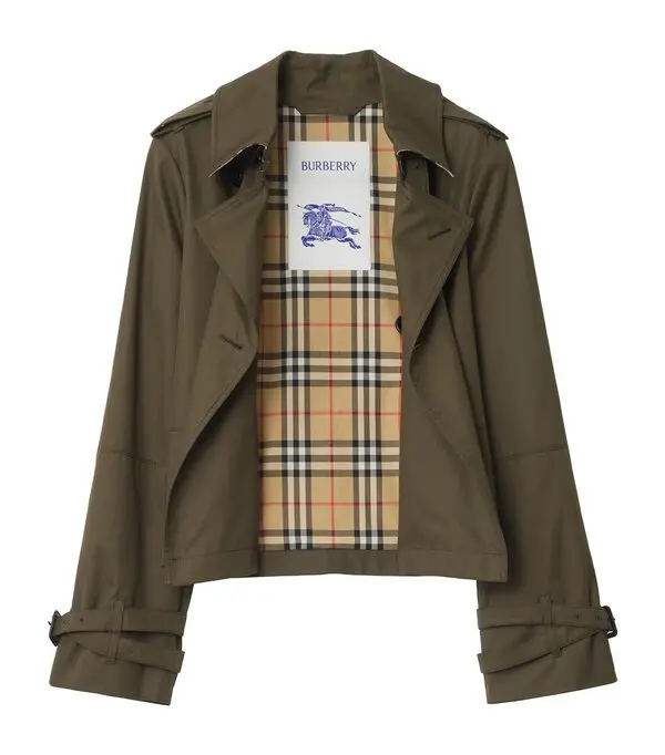 Burberry Tropical Gabardine Cropped Jacket