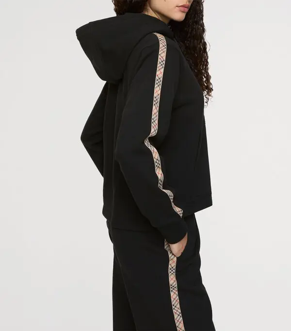 Burberry Cotton Zip-up Hoodie - Black