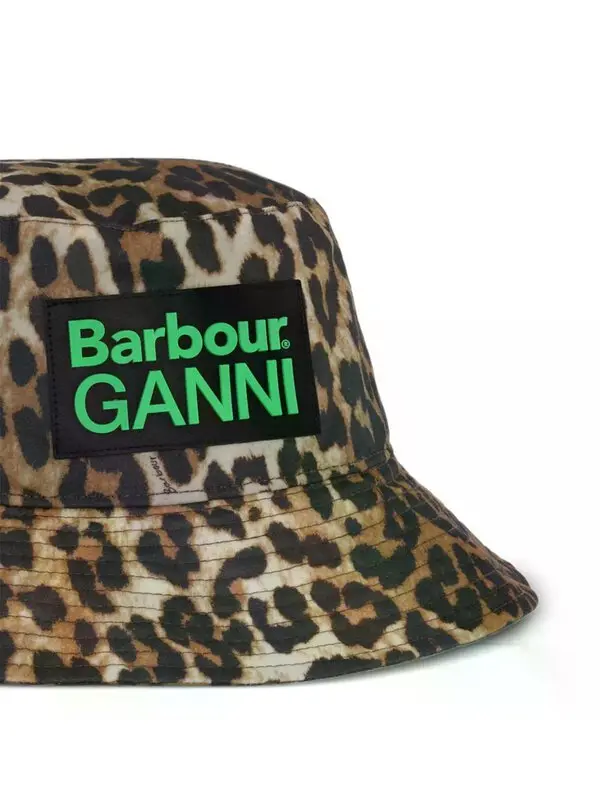 GANNI X Barbour Leopard-print Hat
