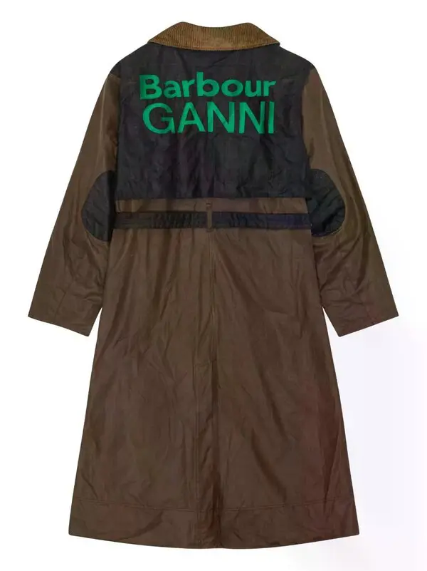 GANNI X Barbour Buttoned Belted Coat