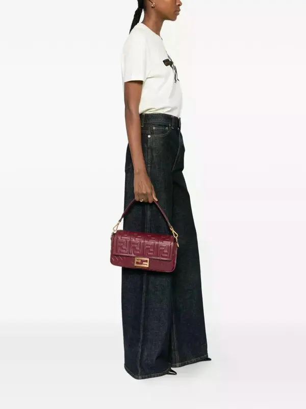 Fendi Baguette Shoulder Bag - Red