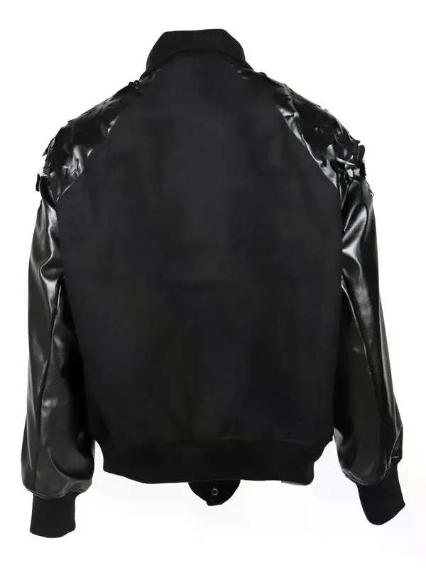JUNTAE KIM Flower-embellished Bomber Jacket