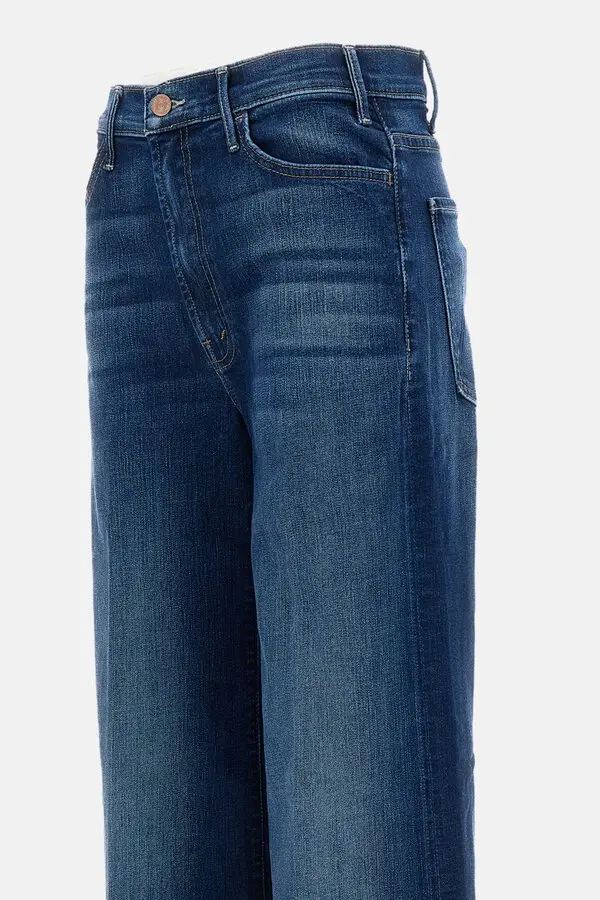 MOTHER The Hustler Roller Sneak Jeans - Blu