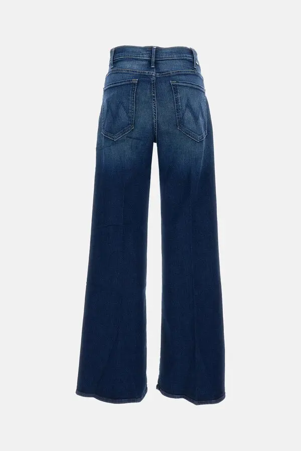 MOTHER The Hustler Roller Sneak Jeans - Blue