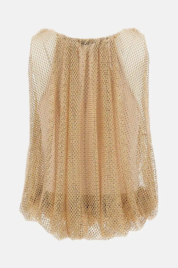 Sportmax Mesh Top - Oro