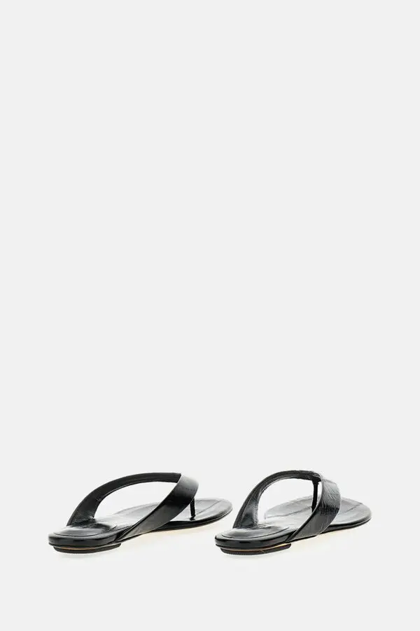 Le Monde Beryl Flat Thong Sandal - Nero