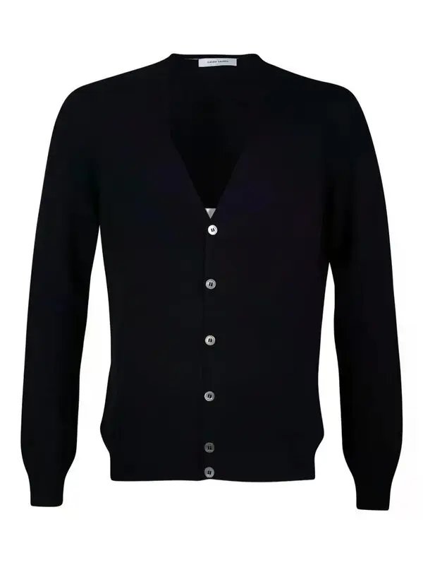 GRAN SASSO V-neck Cardigan - Black