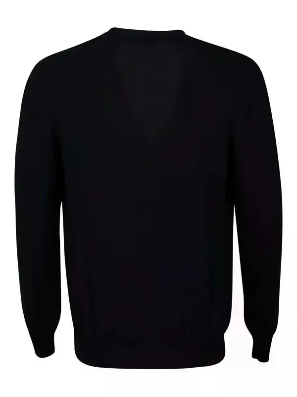 GRAN SASSO V-neck Cardigan - Black