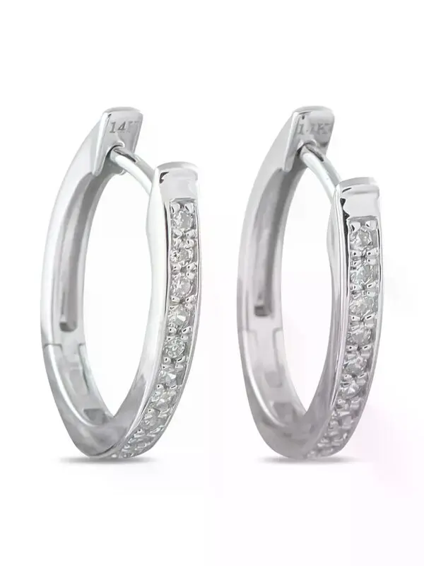 LB EXCLUSIVE Diamond Hoop Earrings