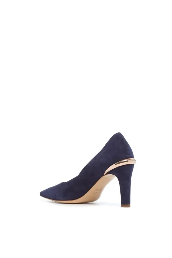 Gabriela Hearst Edwina High Heel Stiletto Pumps - Navy