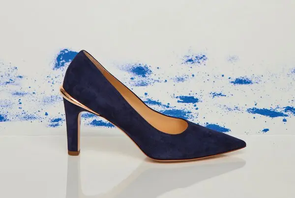 Gabriela Hearst Edwina High Heel Stiletto Pumps - Navy