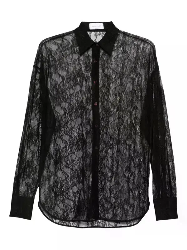 THE NINA STUDIO Lace Buttoned Shirt