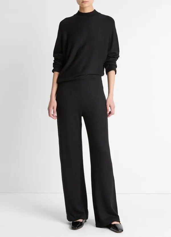 Vince Cozy Wide Leg Pant - Black
