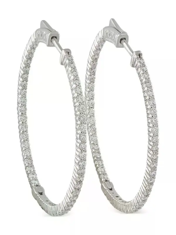 LB EXCLUSIVE Diamond Hoop Earrings