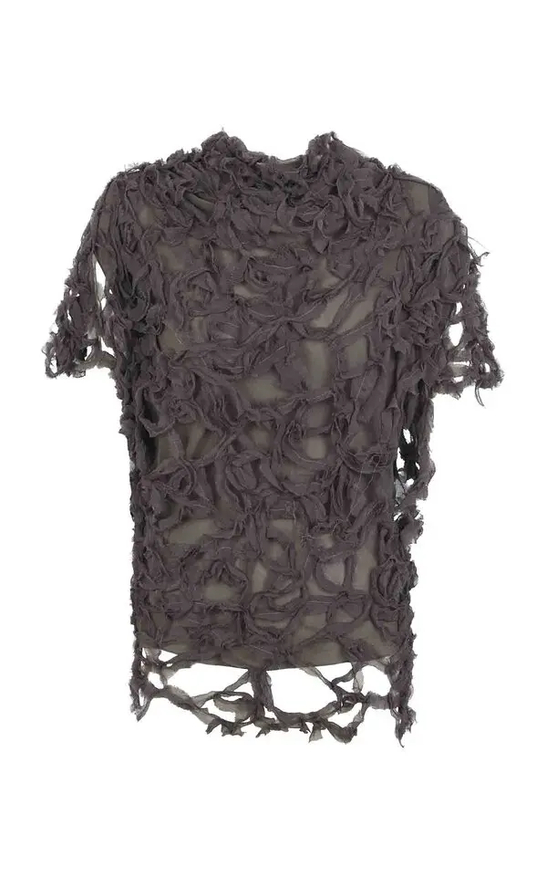 CORTANA Embellished Silk Top