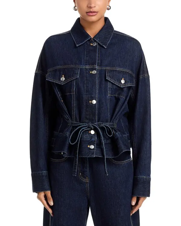 3.1 Phillip Lim Boxy Denim Jacket - Dark Indigo