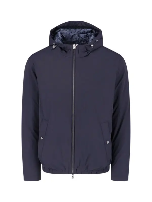 Stone Island Soft Shell-r E.dye® Technology Hooded Jacket - Blue