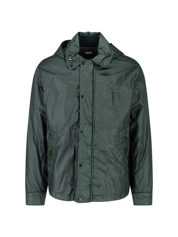 Stone Island Soft Shell-r E.dye® Technology Hooded Jacket - Green