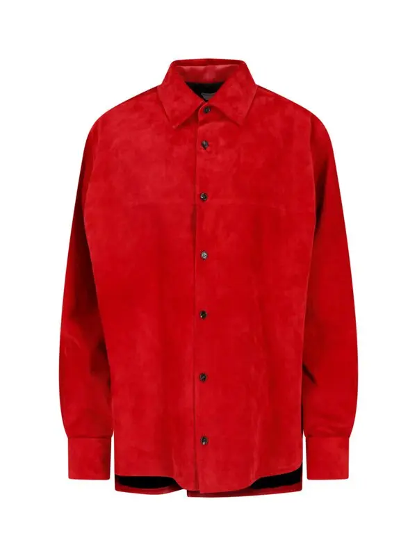SUNFLOWER Suede Shirt - Red