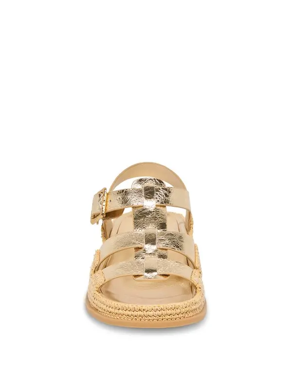 Dolce Vita Shenna Espadrille Sandals - Gold Distressed