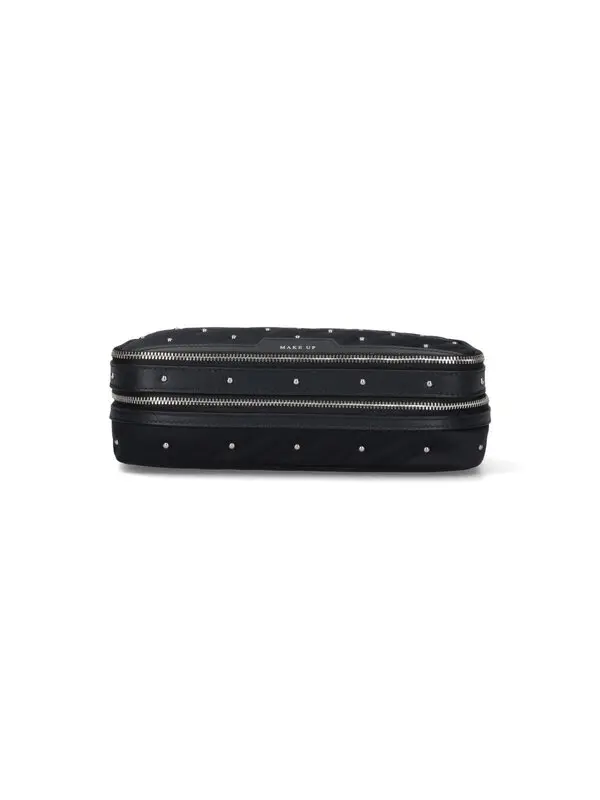 ANYA HINDMARCH Studded Make-up Clutch Bag - Black