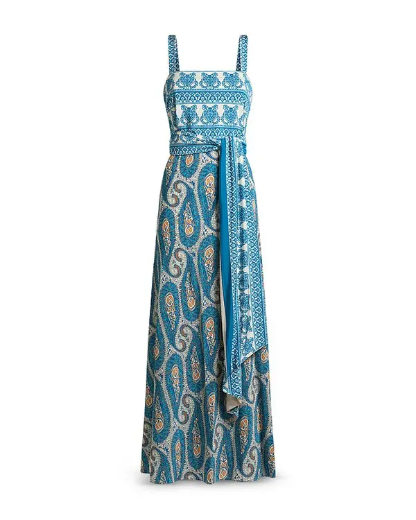 Etro Flared Maxi Wrap Dress