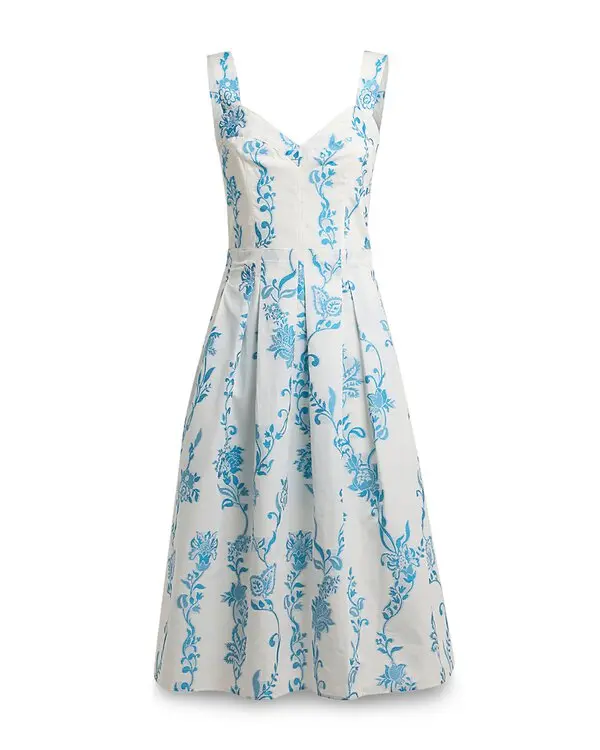 Etro Floral Embroidered Midi Apron Dress