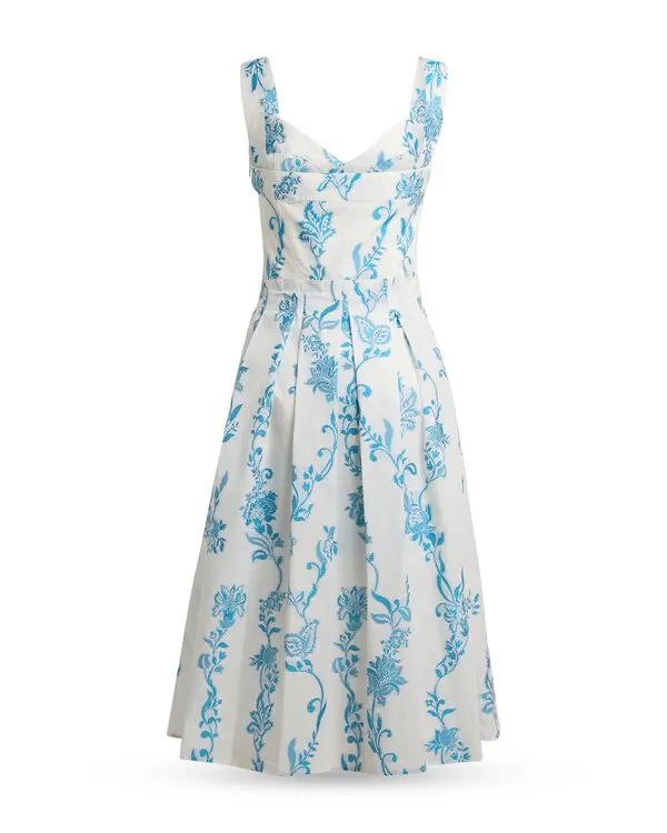 Etro Floral Embroidered Midi Apron Dress