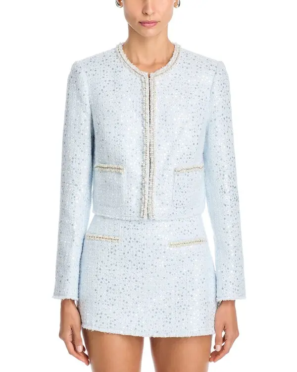 LoveShackFancy Kelli Sequined Jacket