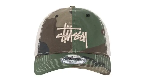 StÜssy New Era 9twenty Basic Trucker - Woodland Camo
