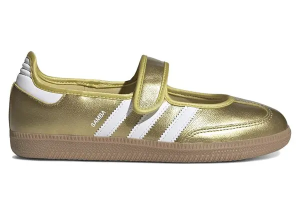 Adidas Samba Jane Sneakers - Gold Metallic/cloud White/gum