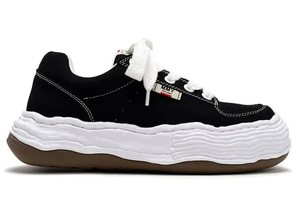 Mihara Yasuhiro Oliver Og Sole Canvas Low Sneakers - Black