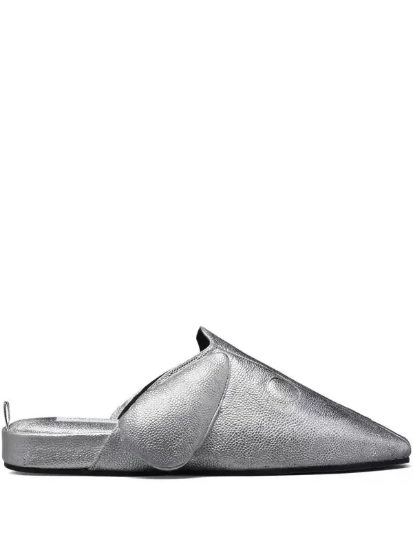 Thom Browne Hector Pebble-grain Slippers