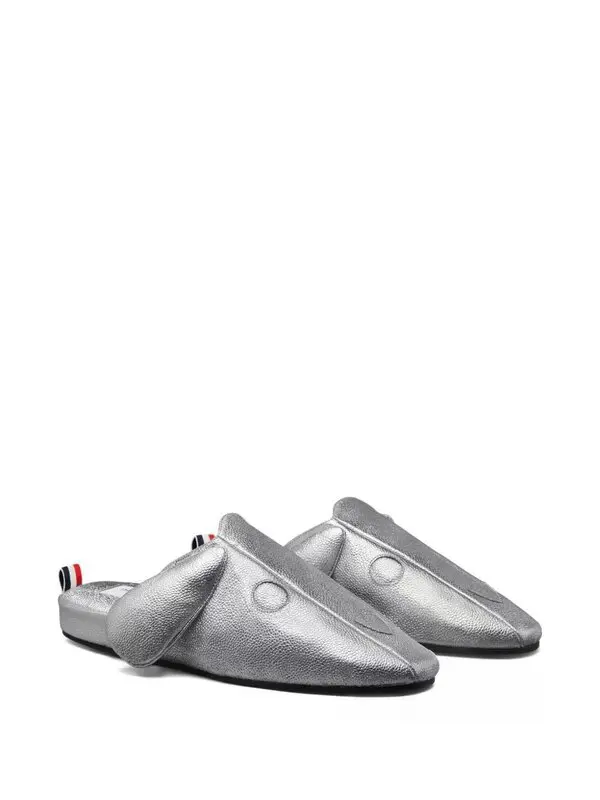 Thom Browne Hector Pebble-grain Slippers