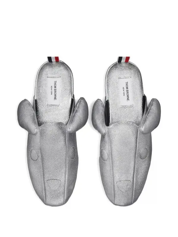 Thom Browne Hector Pebble-grain Slippers
