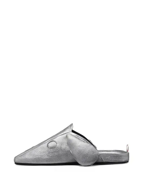 Thom Browne Hector Pebble-grain Slippers