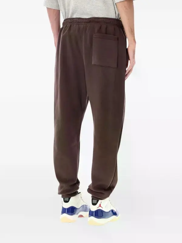 JORDAN Drawstring-fastening Logo-detail Track Pants - Brown