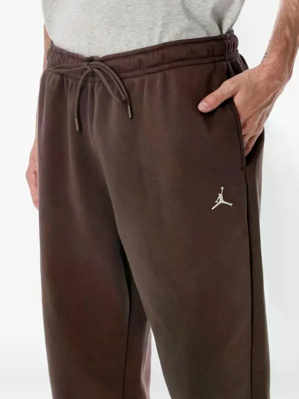 JORDAN Drawstring-fastening Logo-detail Track Pants - Brown