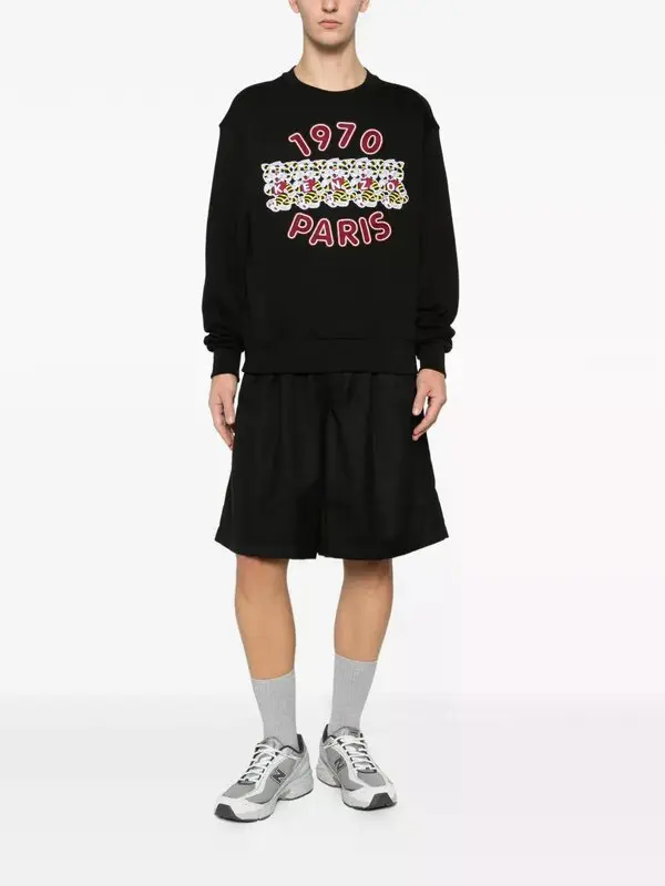Kenzo Graphic Embroidered Sweatshirt - Black