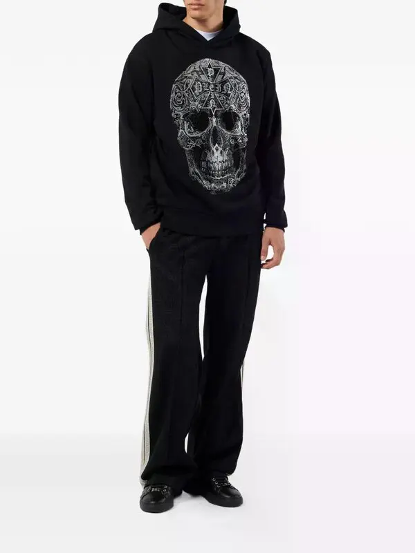 Philipp Plein Skull Embellished Hoodie