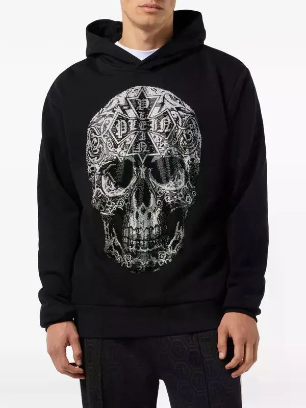 Philipp Plein Skull Embellished Hoodie