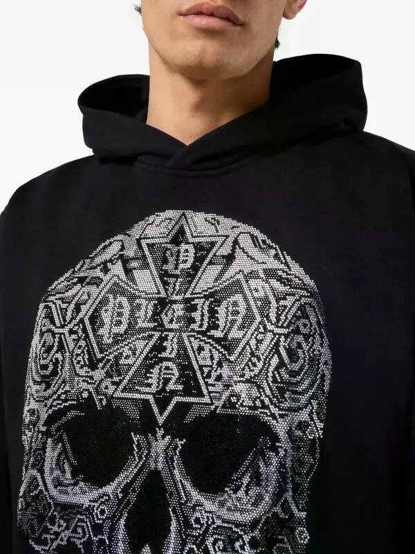 Philipp Plein Skull Embellished Hoodie