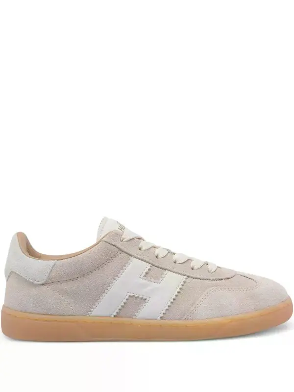 Hogan Suede Trainers With Logo Patch