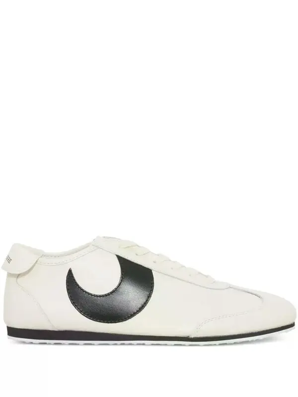 MARINE SERRE Ms Astra Matte Leather Sneakers - Neutrals