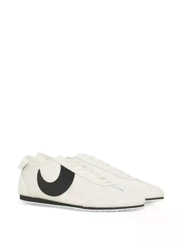MARINE SERRE Ms Astra Matte Leather Sneakers - Neutrals